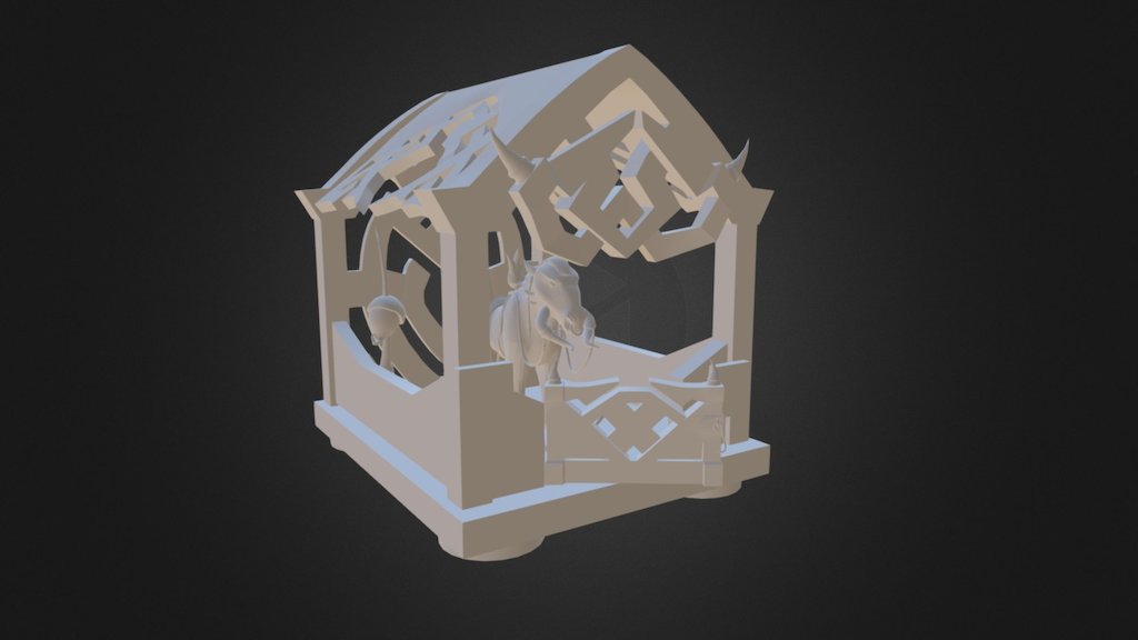 Grey Box House Cage2 - 3D model by lilselols [e280d95] - Sketchfab