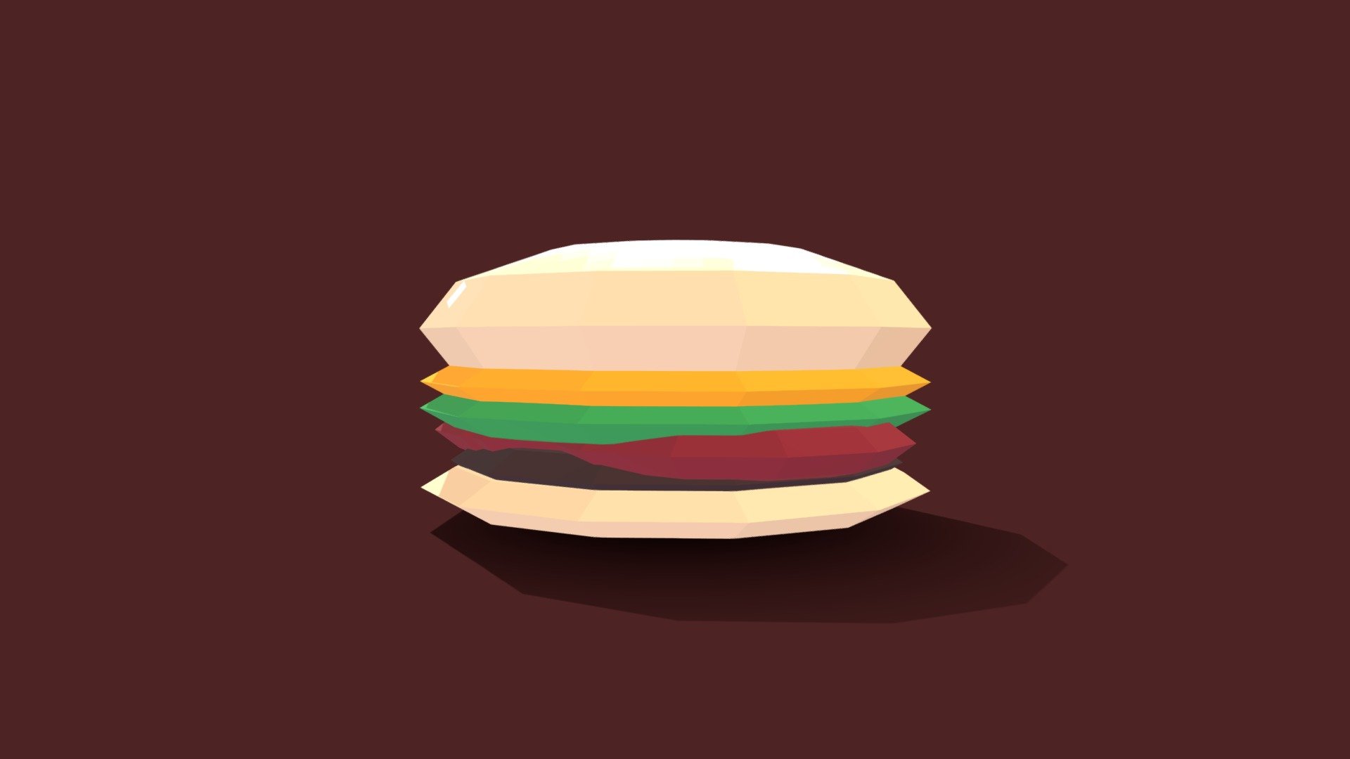 low poly Burger - Download Free 3D model by AAV's 3D Models (@AAV_s ...