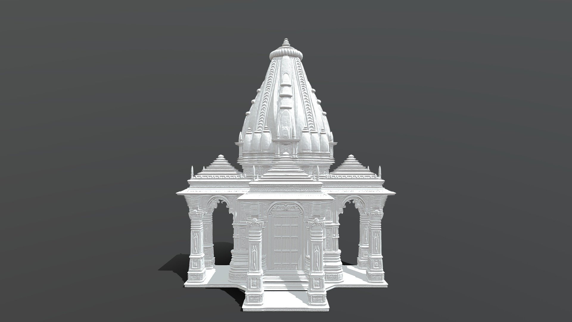 small mandir base model - Download Free 3D model by Harit (@hrtchavda ...