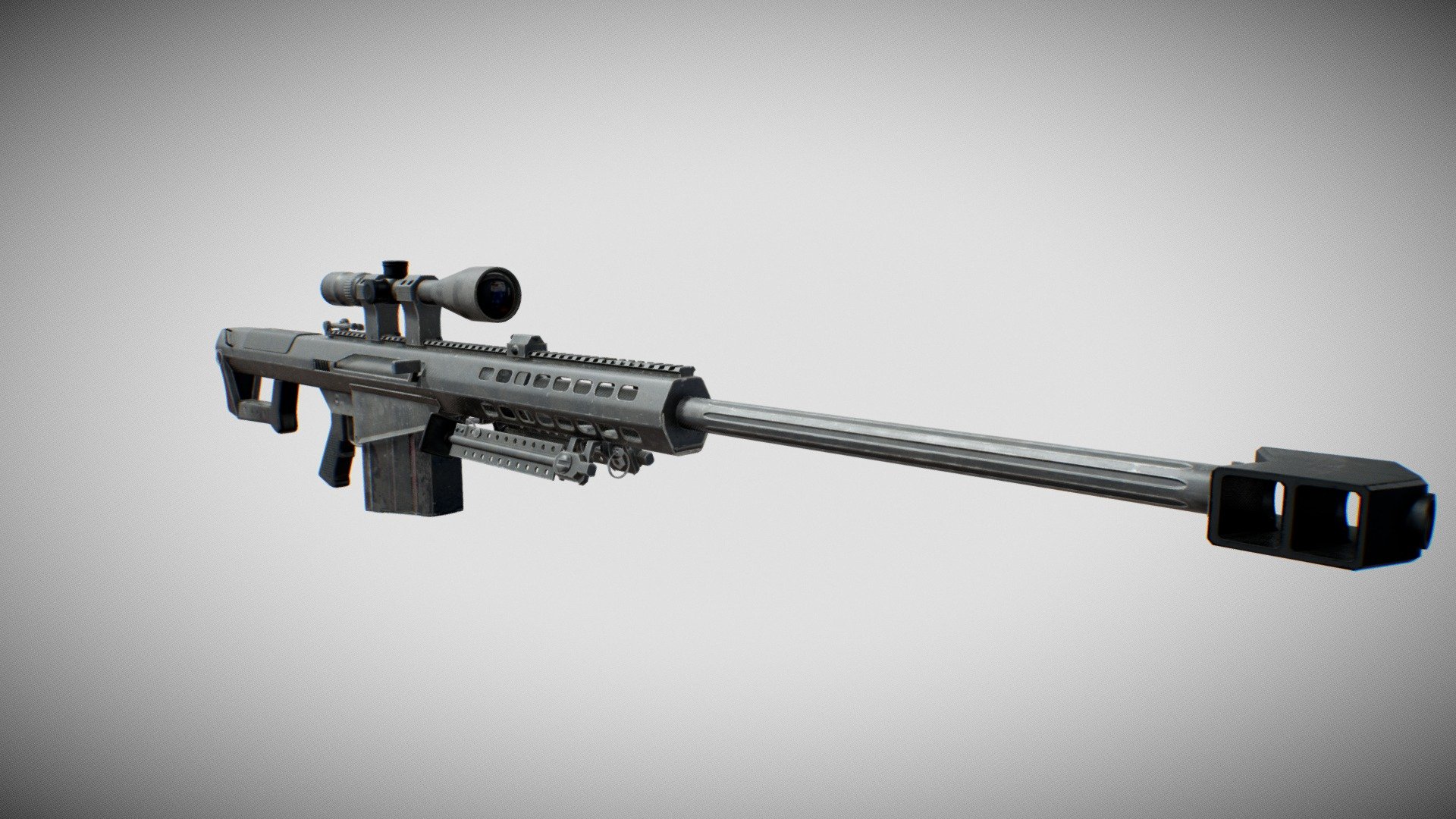 Barrett_M82A1 - 3D model by 4iken_ [e288850] - Sketchfab