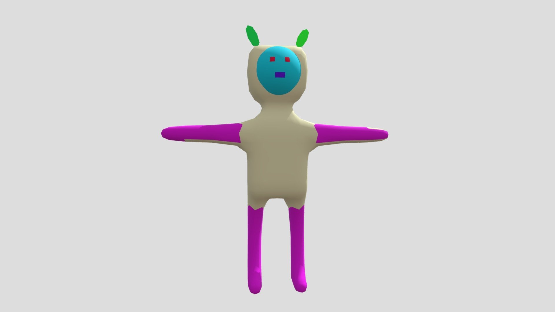 Cartoon kids poly - 3D model by baaz74 [e289a40] - Sketchfab