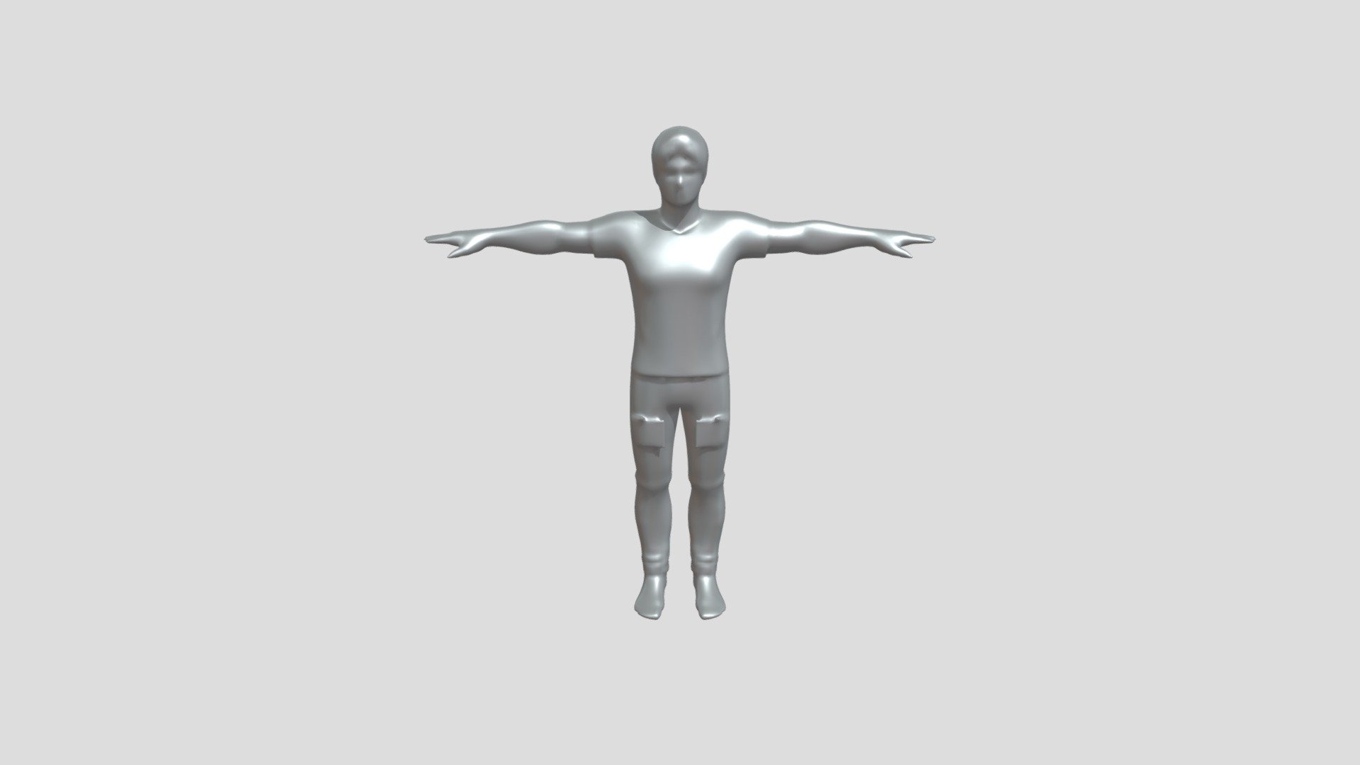 Male character in t-pose - 3D model by Cuenco [e28a5c8] - Sketchfab