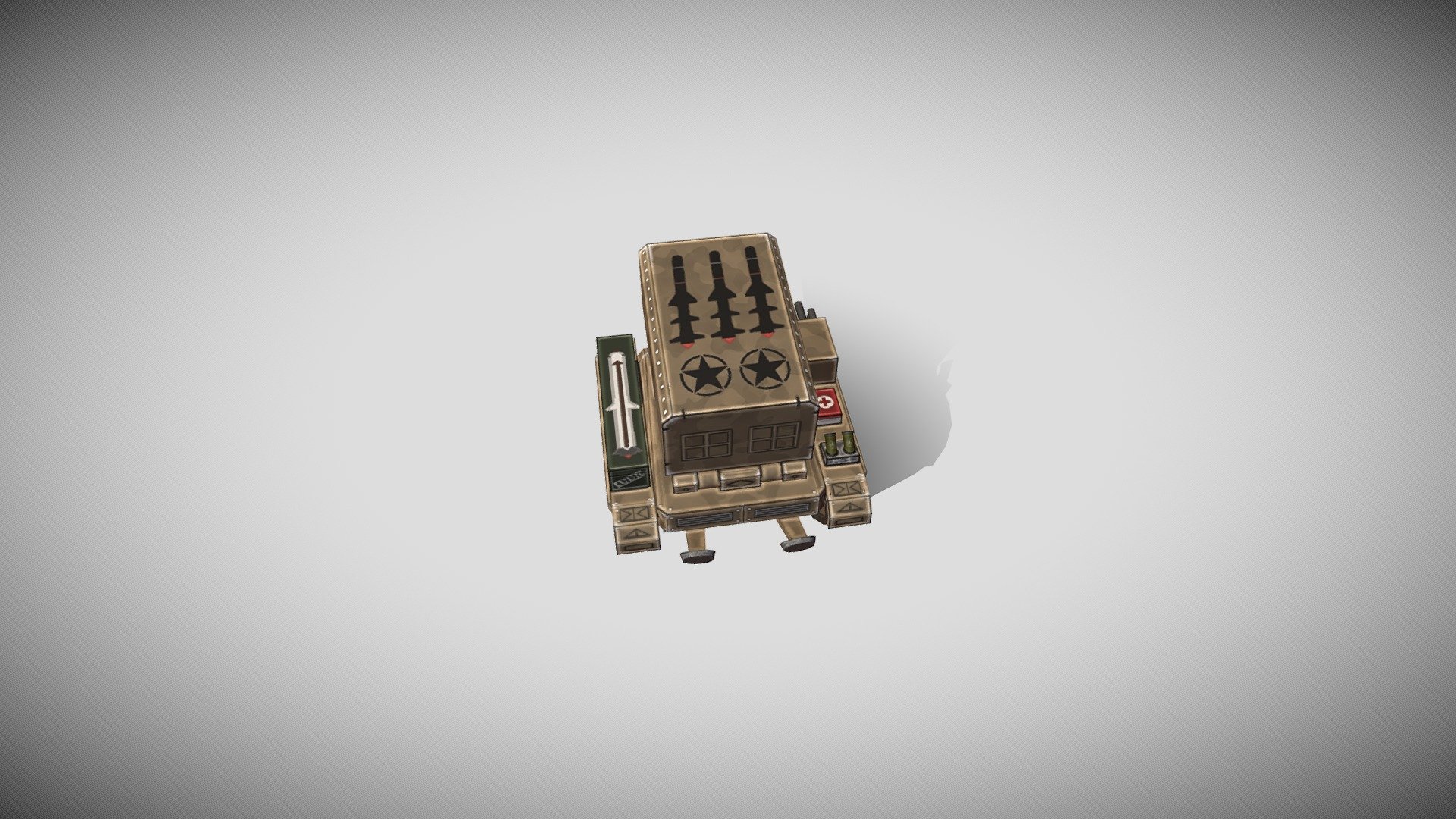 stylized multiple rocket launcher - 3D model by CG_Bro [e28a696 ...