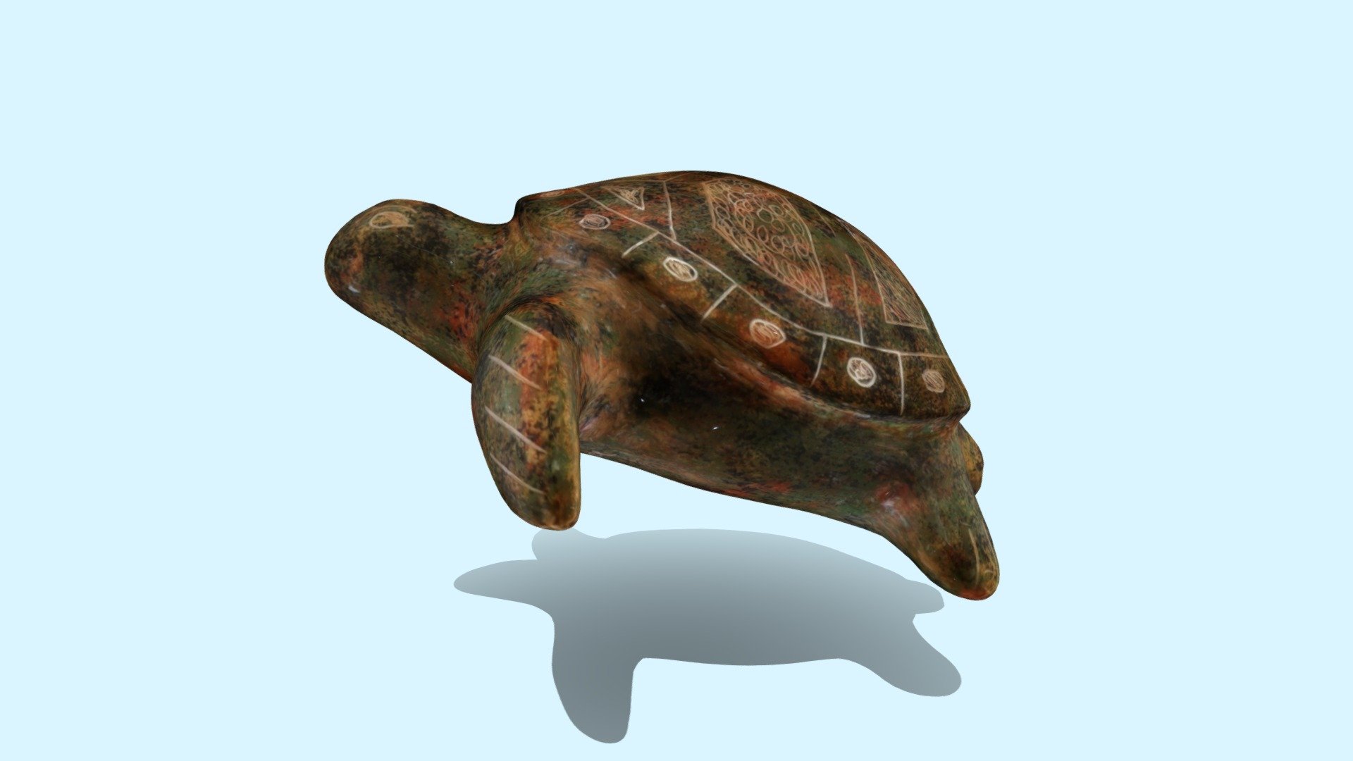Turtle ocarina - 3D model by PVCC_Student_3D_Gallery [e28c5b5] - Sketchfab
