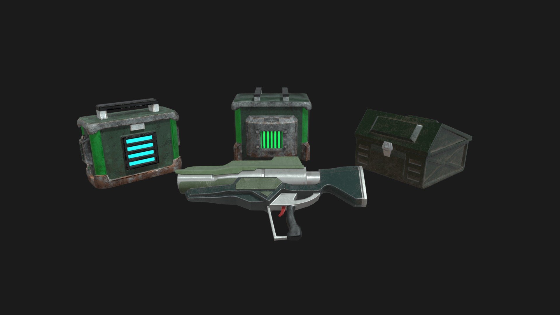 Hellbringers_weapon_asset - 3D model by pogetan [e28d597] - Sketchfab