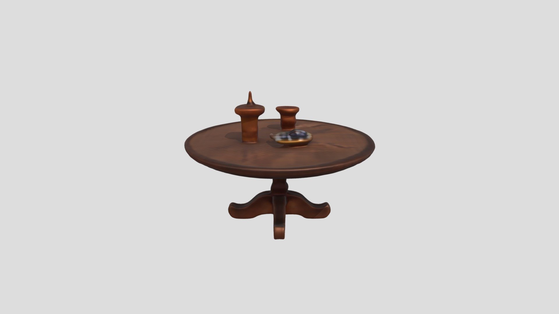 Round table - 3D model by Kestulis [e28ec92] - Sketchfab
