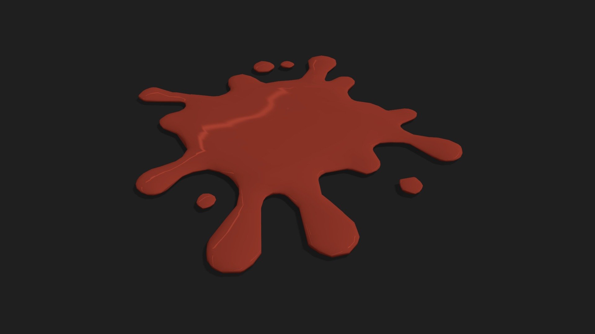 Spilled ketchup - low/medium-poly - 3D model by SusanKing ...