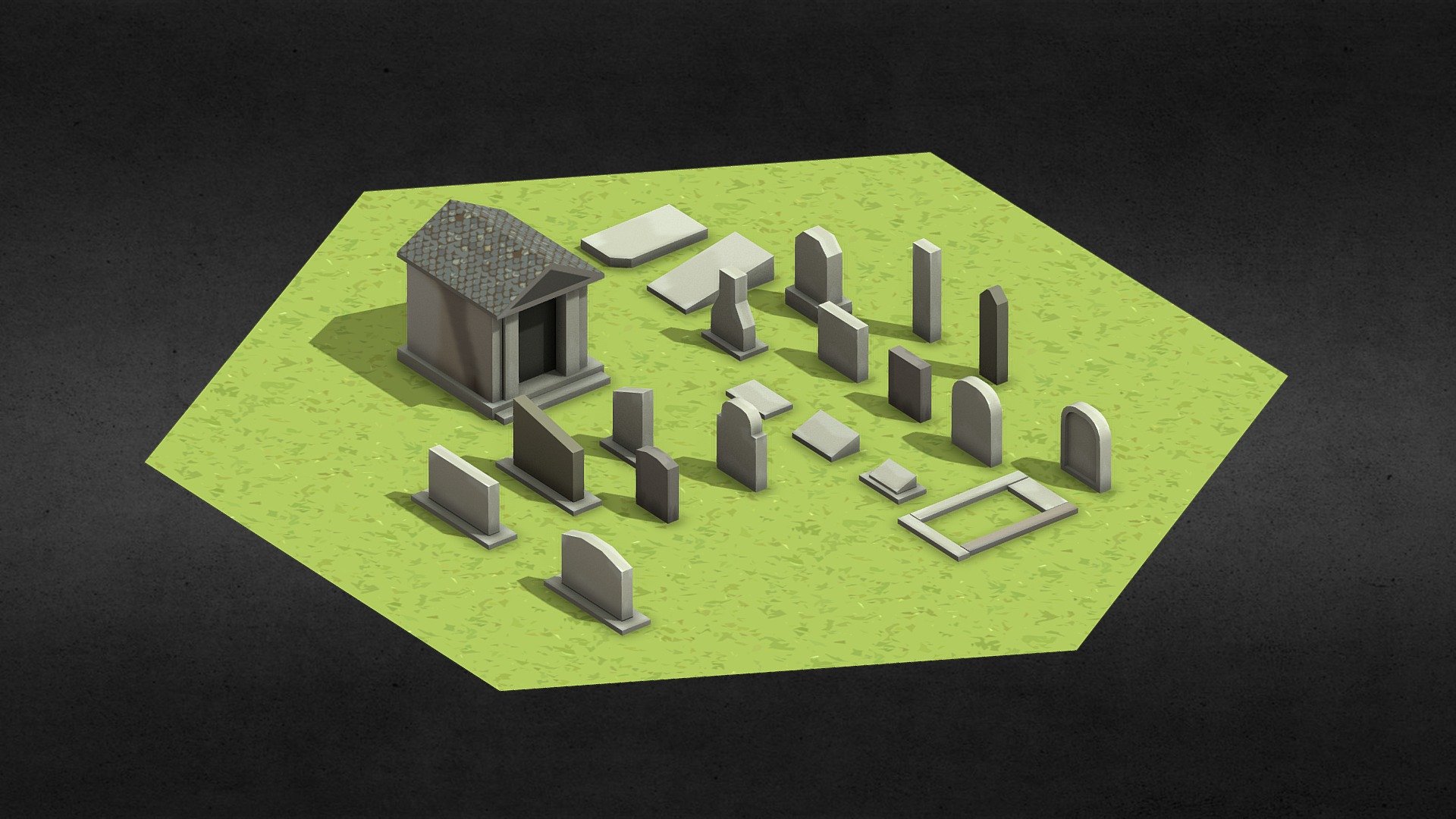 Graveyard - Buy Royalty Free 3D model by tamminen [e29254a] - Sketchfab ...