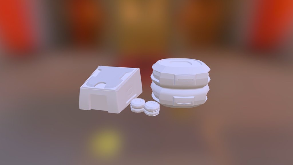 Futuristic box - 3D model by LeonardoAlmeidafs [e292a50] - Sketchfab
