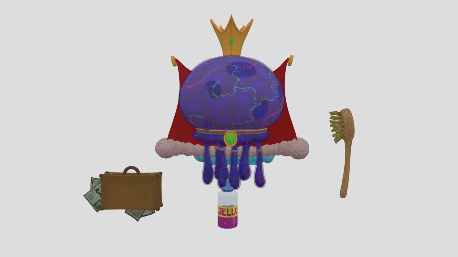 BFBBR - King Jellyfish - Download Free 3D model by SMF Features ...
