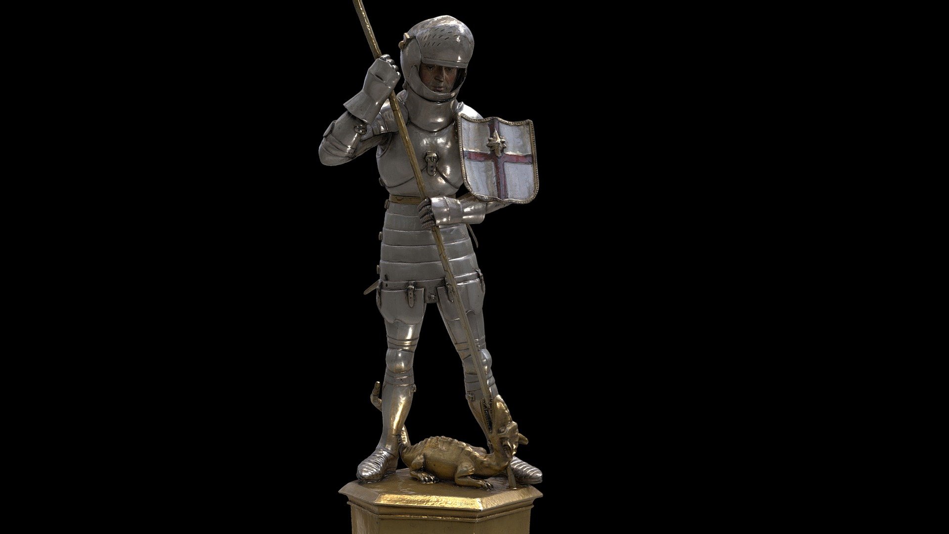 Sant Jordi matant el drac - 3D model by MuseuNacionaldArtdeCatalunya ...