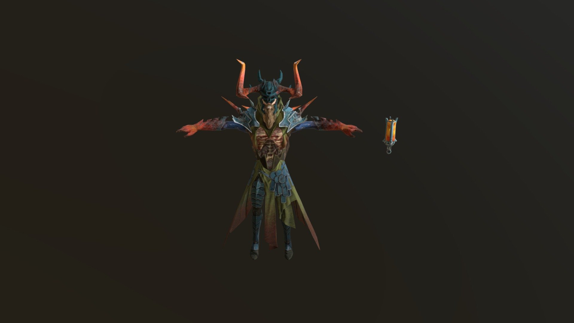 0065 Mage Necromancer Id3800 - 3D model by raid.sl.ripper [e2949df ...