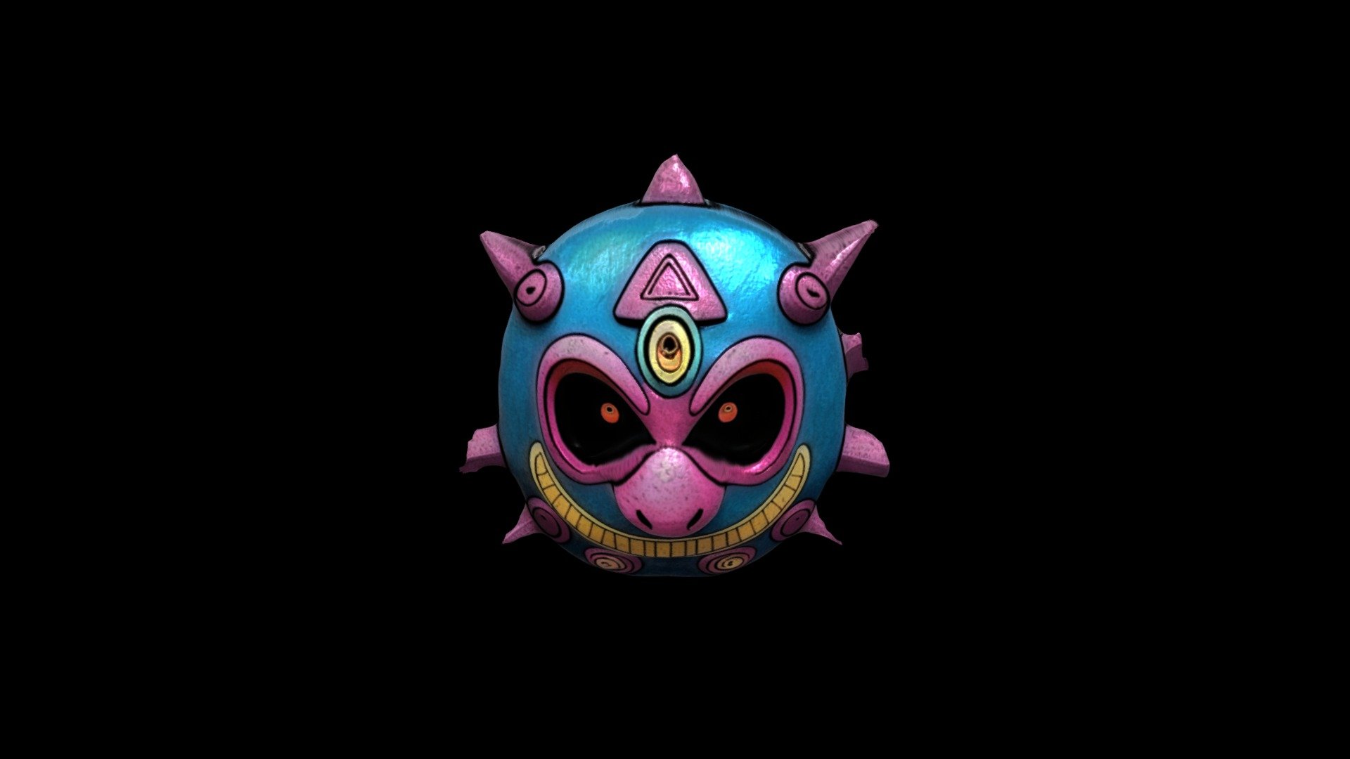 Happy Mask 48 - Download Free 3D model by klrxyz [e294a7a] - Sketchfab