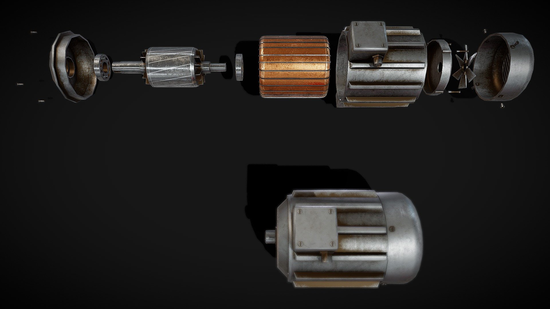 Electric Motor (super realistic) - Buy Royalty Free 3D model by Deepak ...