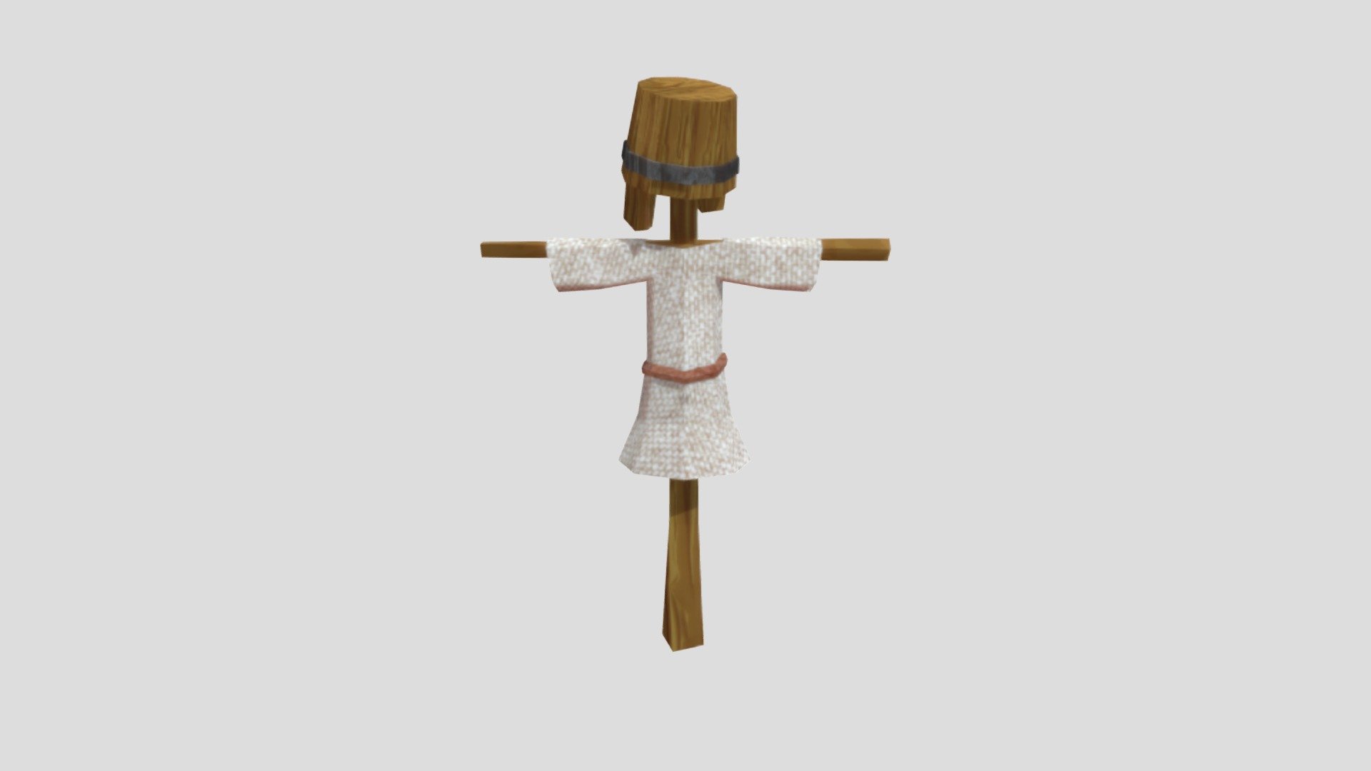 Low poly scarecrow - Download Free 3D model by dasWarder [e298530 ...