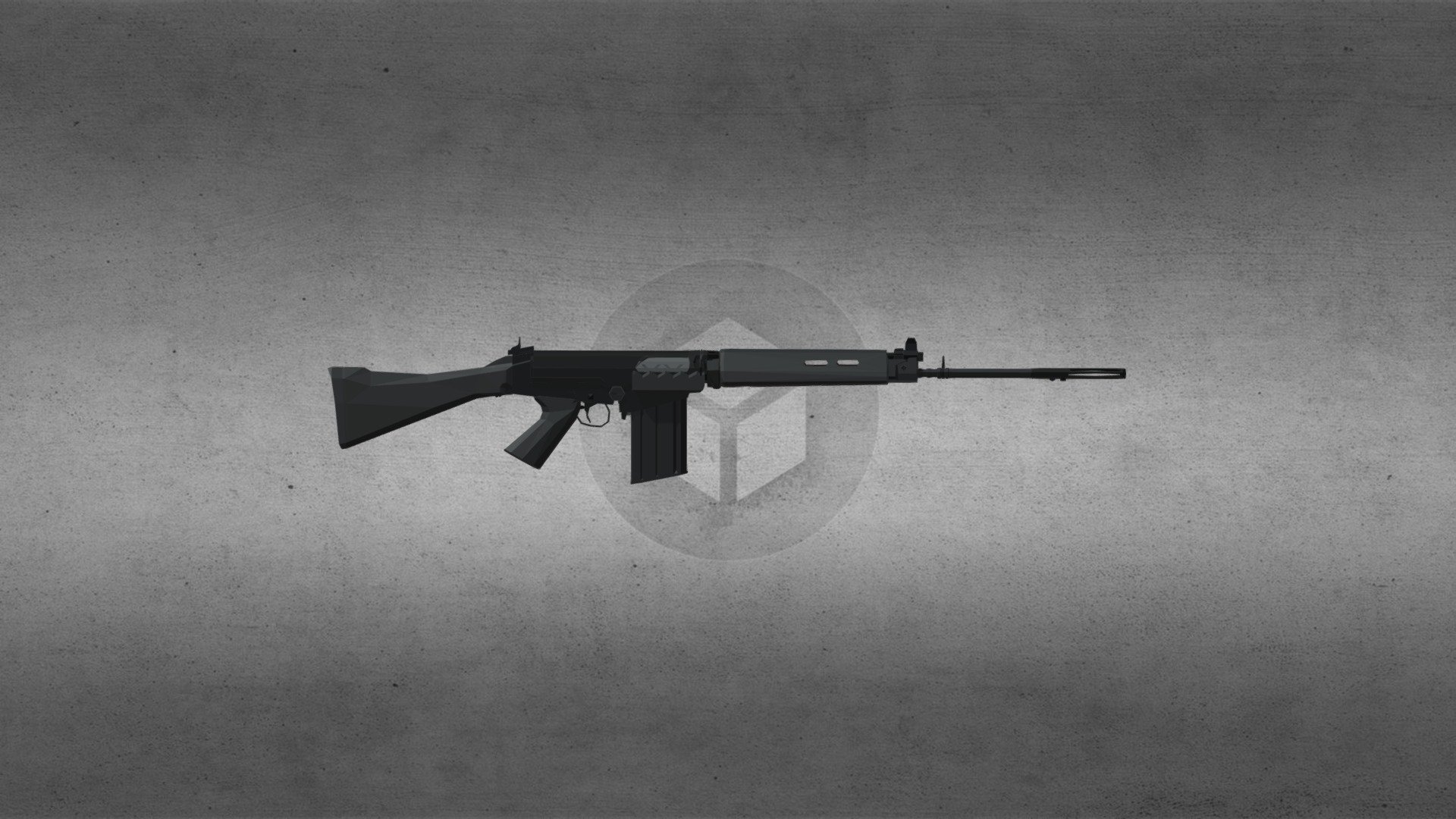 low-poly-l1a1-rifle - 3D model by Ara_my45yt [e29abe1] - Sketchfab