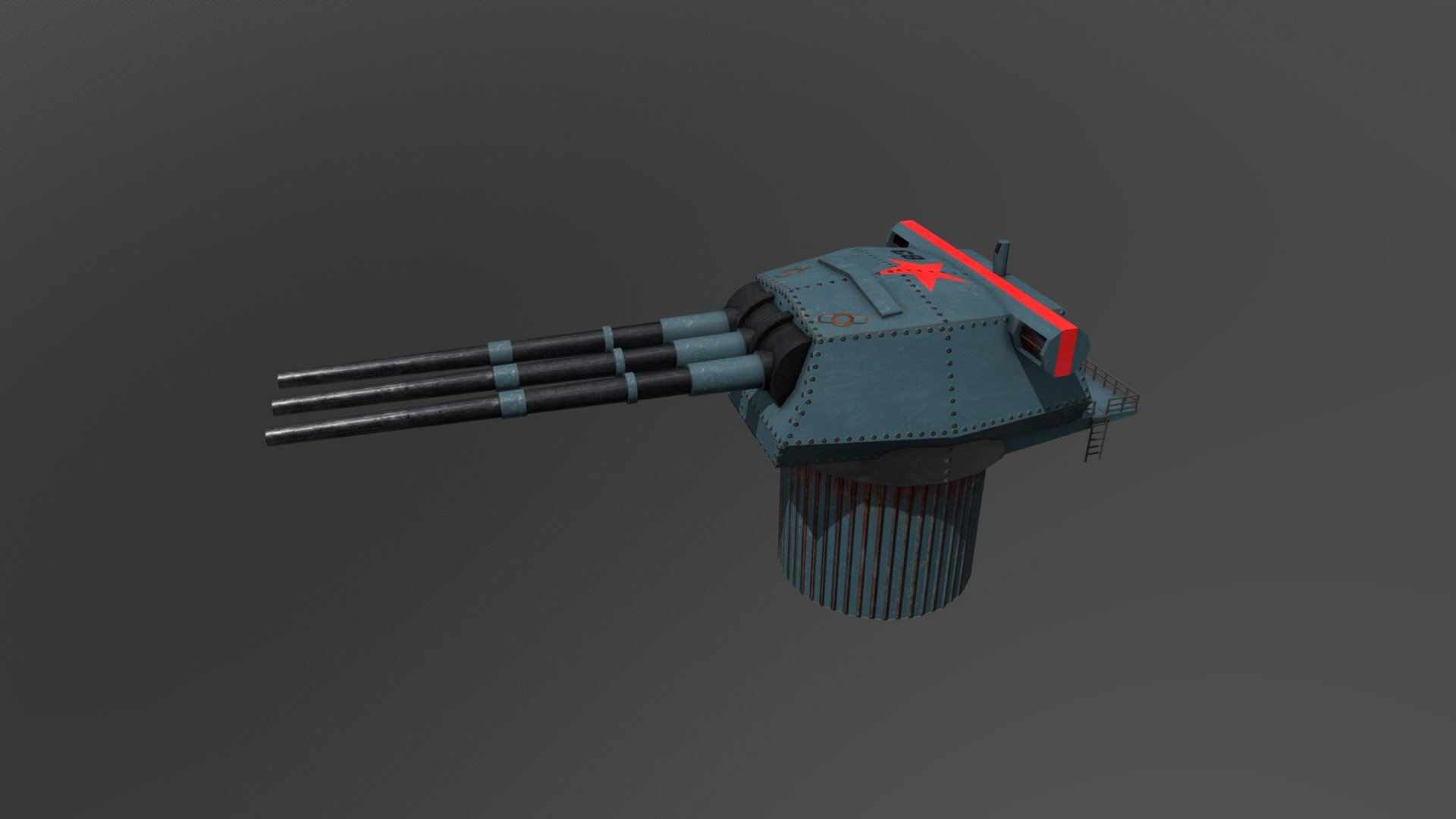Russian 203mm Turret - Download Free 3D model by Pippa (@Planetrix23 ...