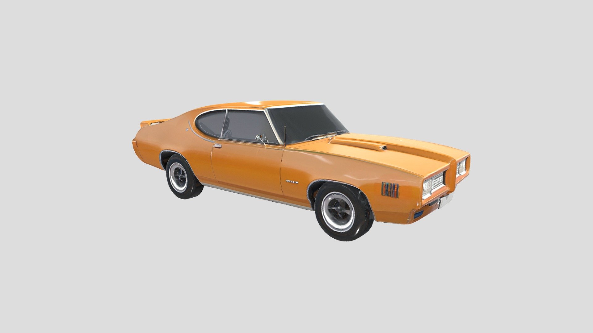 Stylized Pontiac GTO - Download Free 3D model by illustros [e29b380 ...