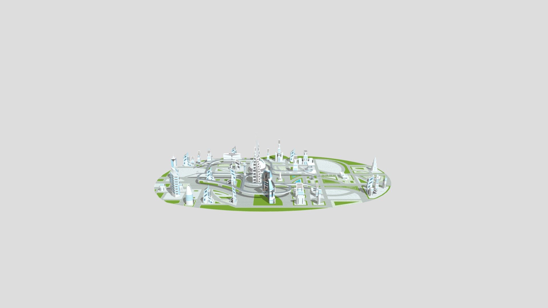 3D 'Futuristic' City - 3D model by itsSheko [e29d47d] - Sketchfab