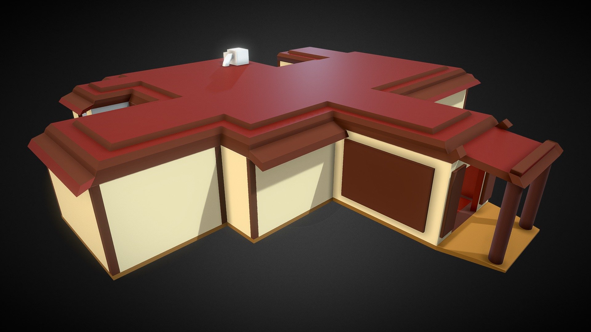 Asian Restaurant (Low Poly Style) - Download Free 3D model by Tiko ...