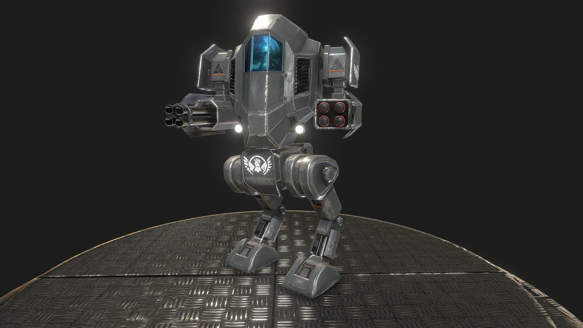 MECH - ARMOR TECH Type: ARES - Animated - Buy Royalty Free 3D model by ...