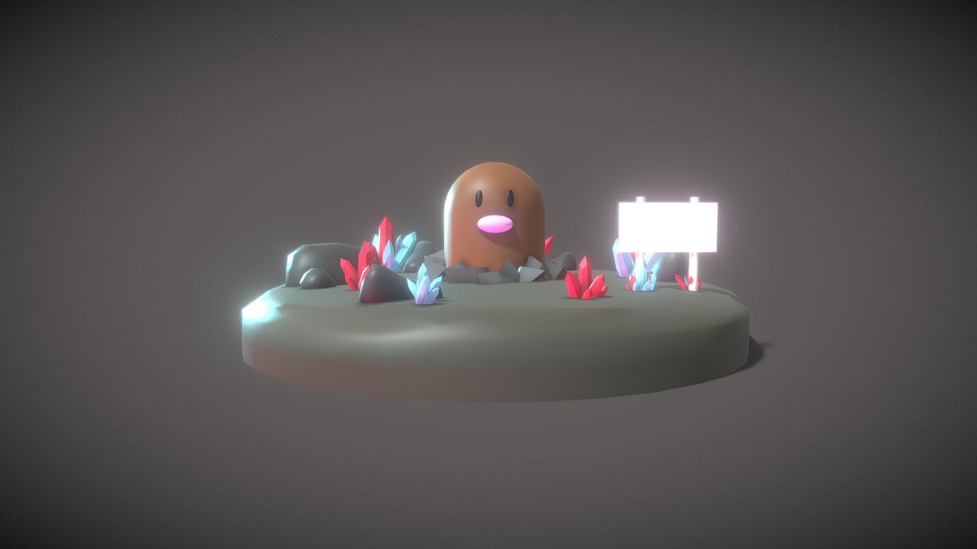 Pokemon : Diglett - 3D model by CENASWESLEY [e2a21b0] - Sketchfab