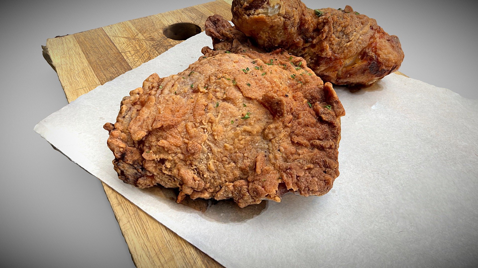 Two piece of chicken photogrammetry paper - Buy Royalty Free 3D model ...
