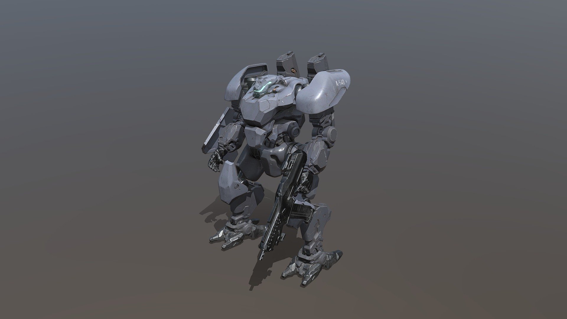 Mech_ZR90_low - 3D model by jimhatama [e2a379d] - Sketchfab