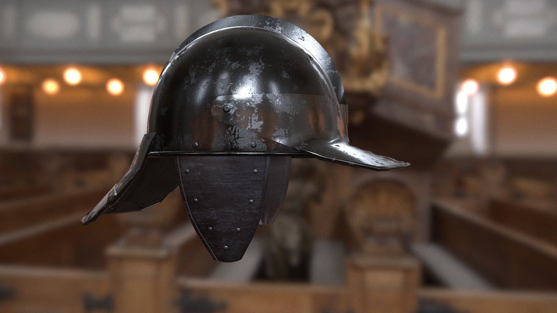 Lobster-tailed pot helmet - Download Free 3D model by Nuist [e2a6cb9 ...