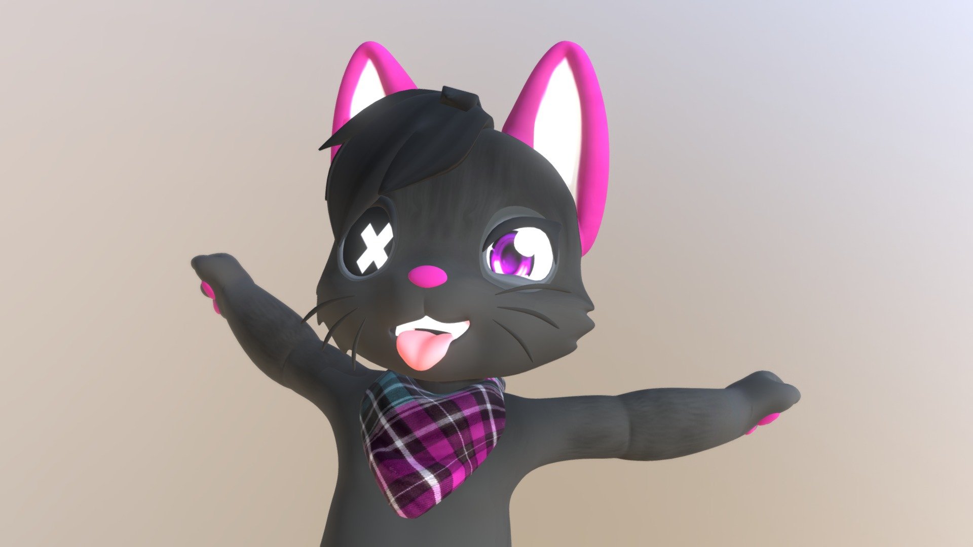 Kyoki no Neko - 3D model by HickySnow (@Hicky_Snow) [e2a6dac] - Sketchfab