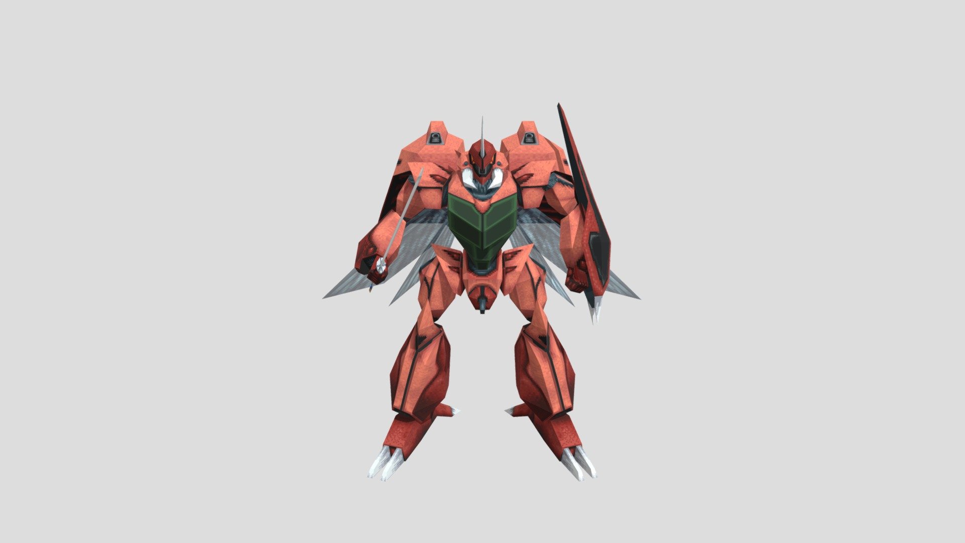 Aura Battler Dunbine - Aura Battler Leprechaun - Download Free 3D model ...