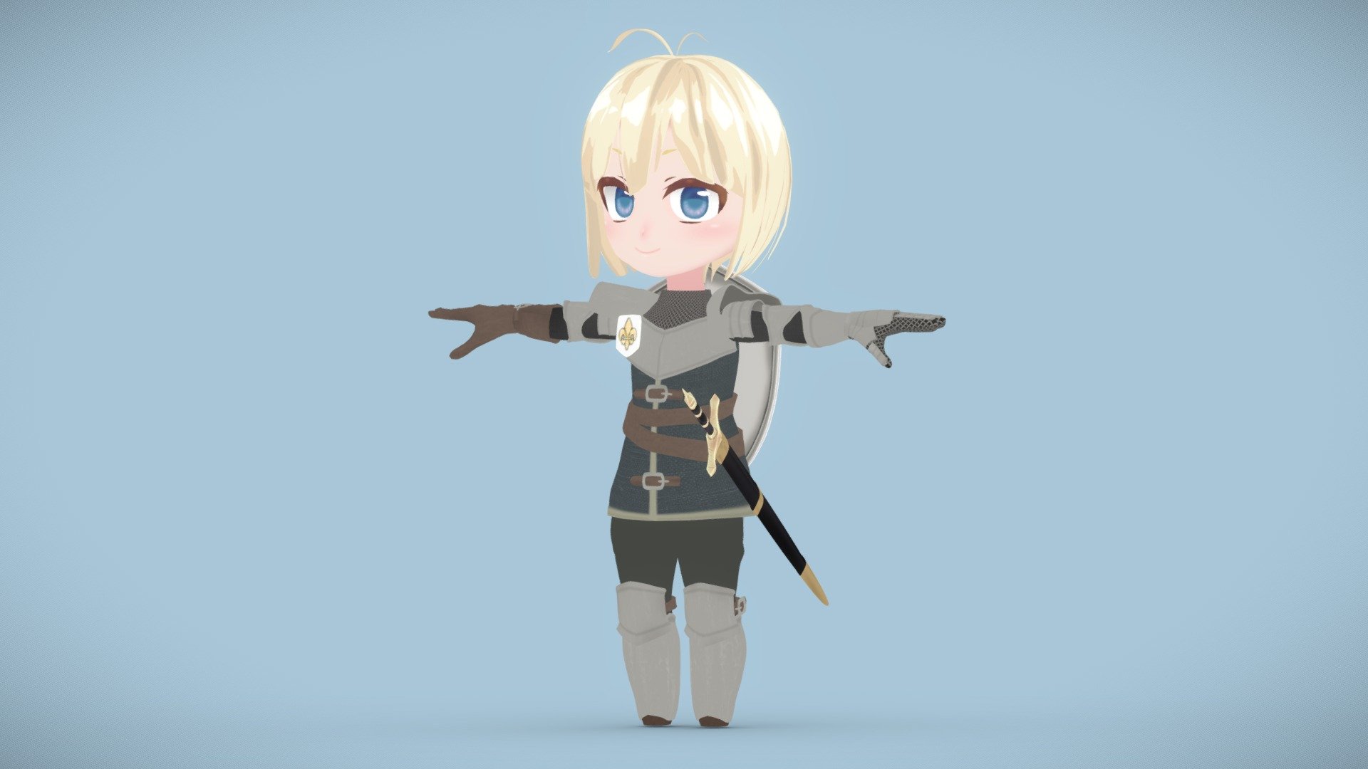 Knight Chan! - 3D model by frogsmith [e2a9056] - Sketchfab