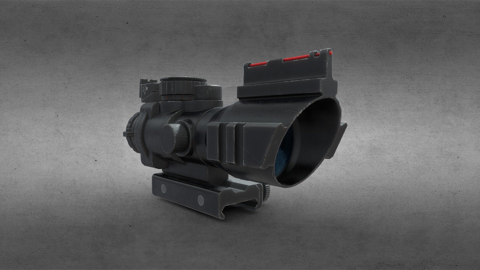 Scope 4x32 - 3D model by Piotr Pisiak (@piopis) [e2a91a0] - Sketchfab