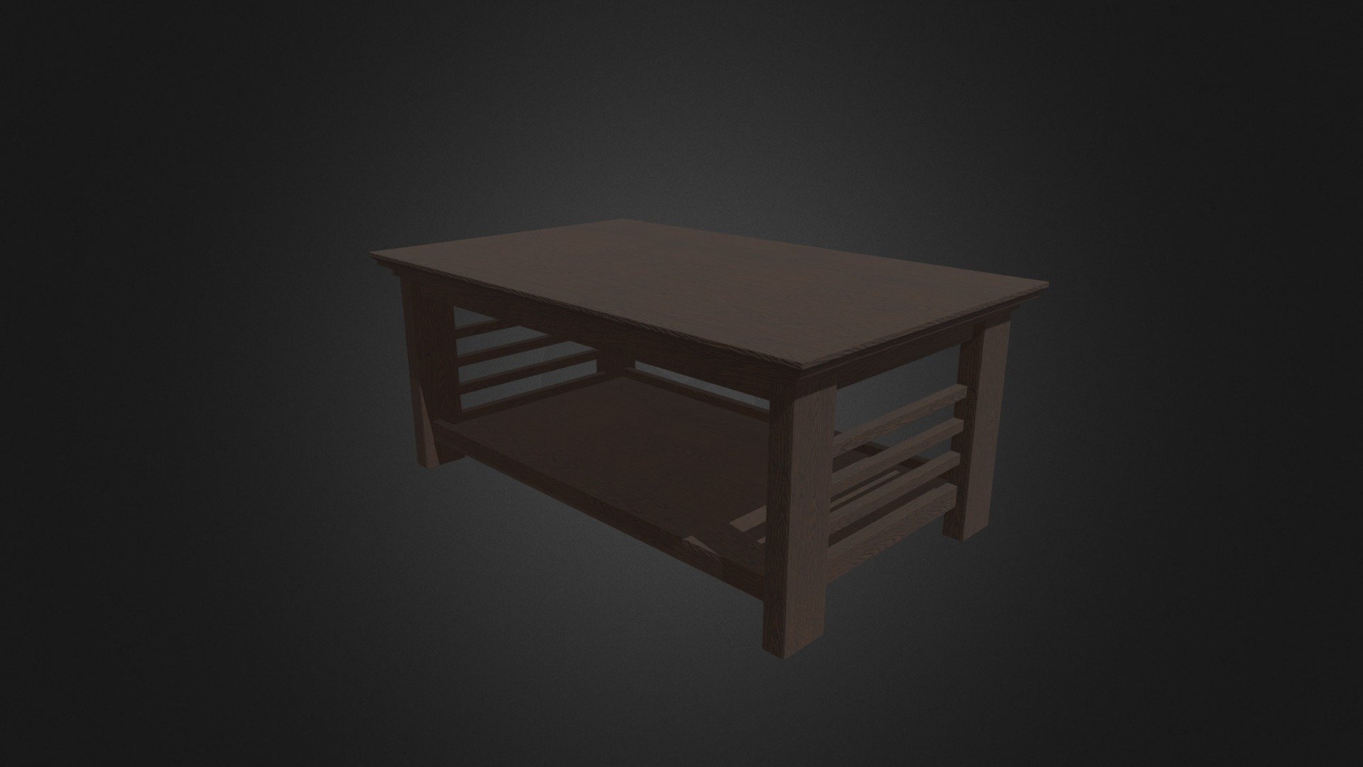 Classical Wooden Coffee Table - Buy Royalty Free 3D model by cgaxis ...