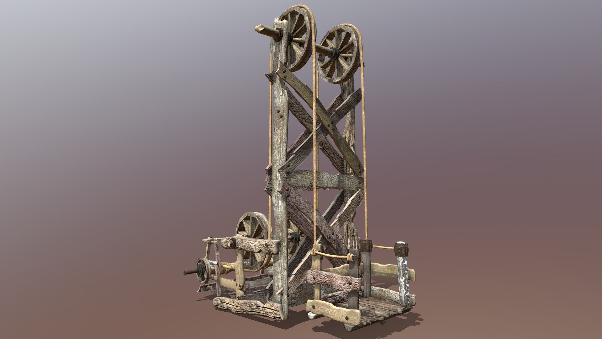 Animated Old Wooden Hoist - Buy Royalty Free 3D model by Anton_Chemezov ...