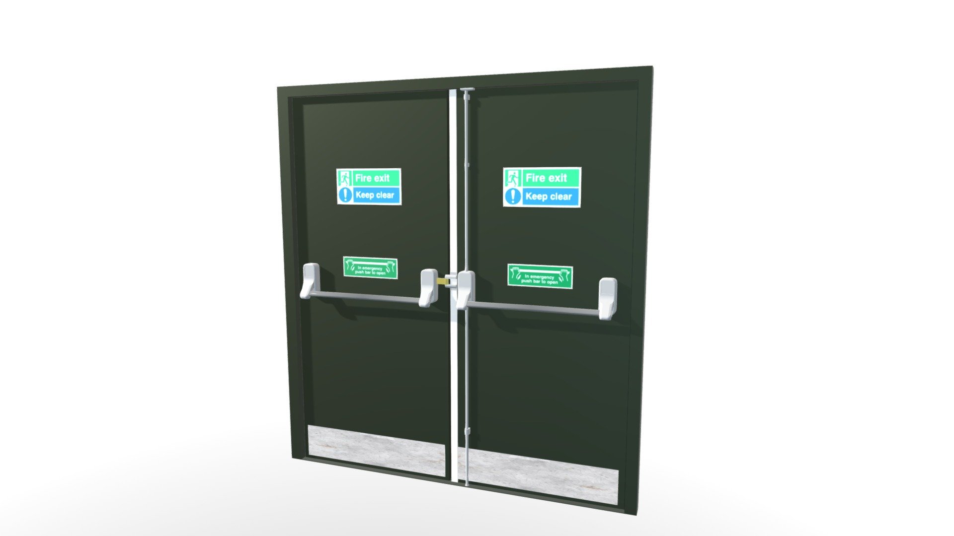 Fire escape exit doors - Download Free 3D model by Chenchanchong ...