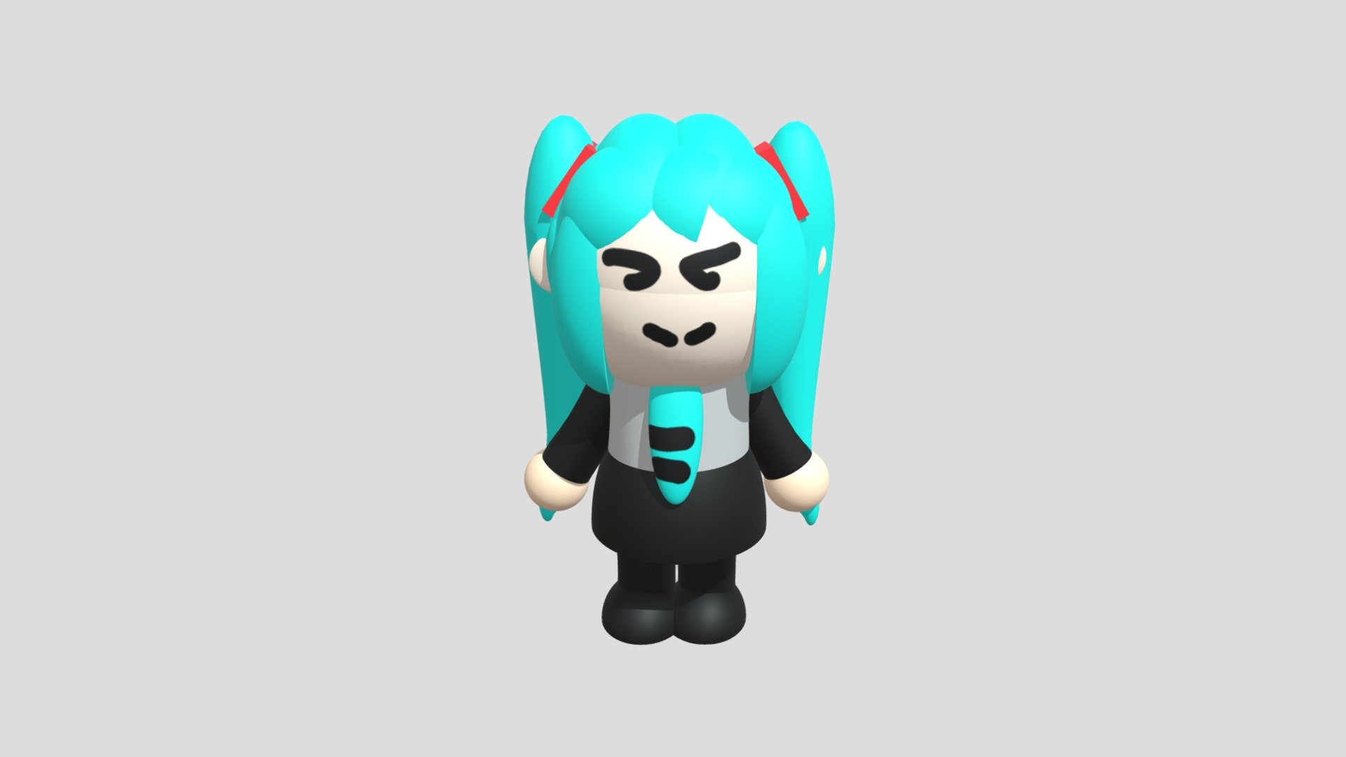 Chibi Hatsune Miku - Download Free 3D model by agustinaarredondohertz ...