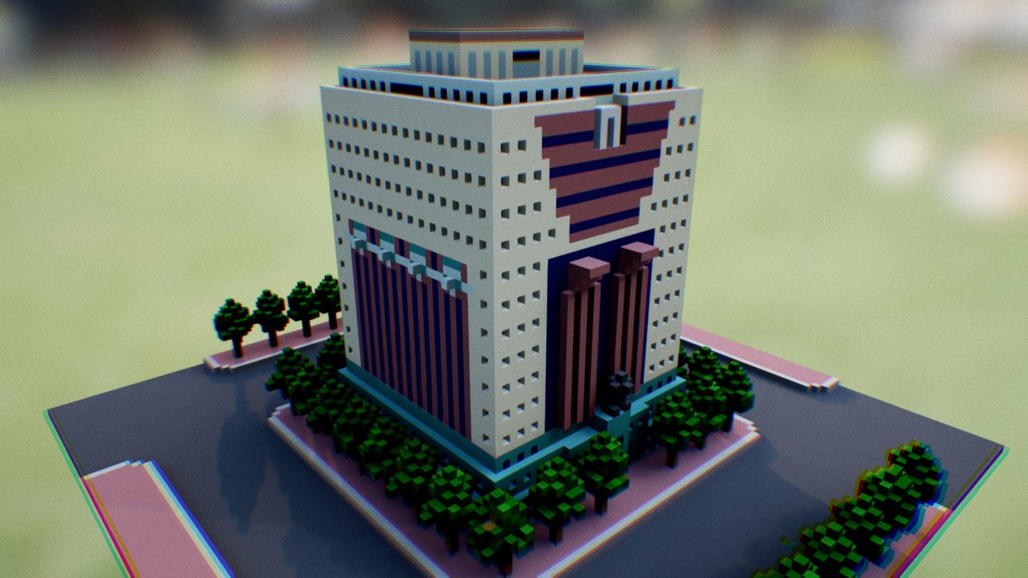 Portland Building - 3D model by Kraftum Games (@kraftumgames) [e2b8f24 ...