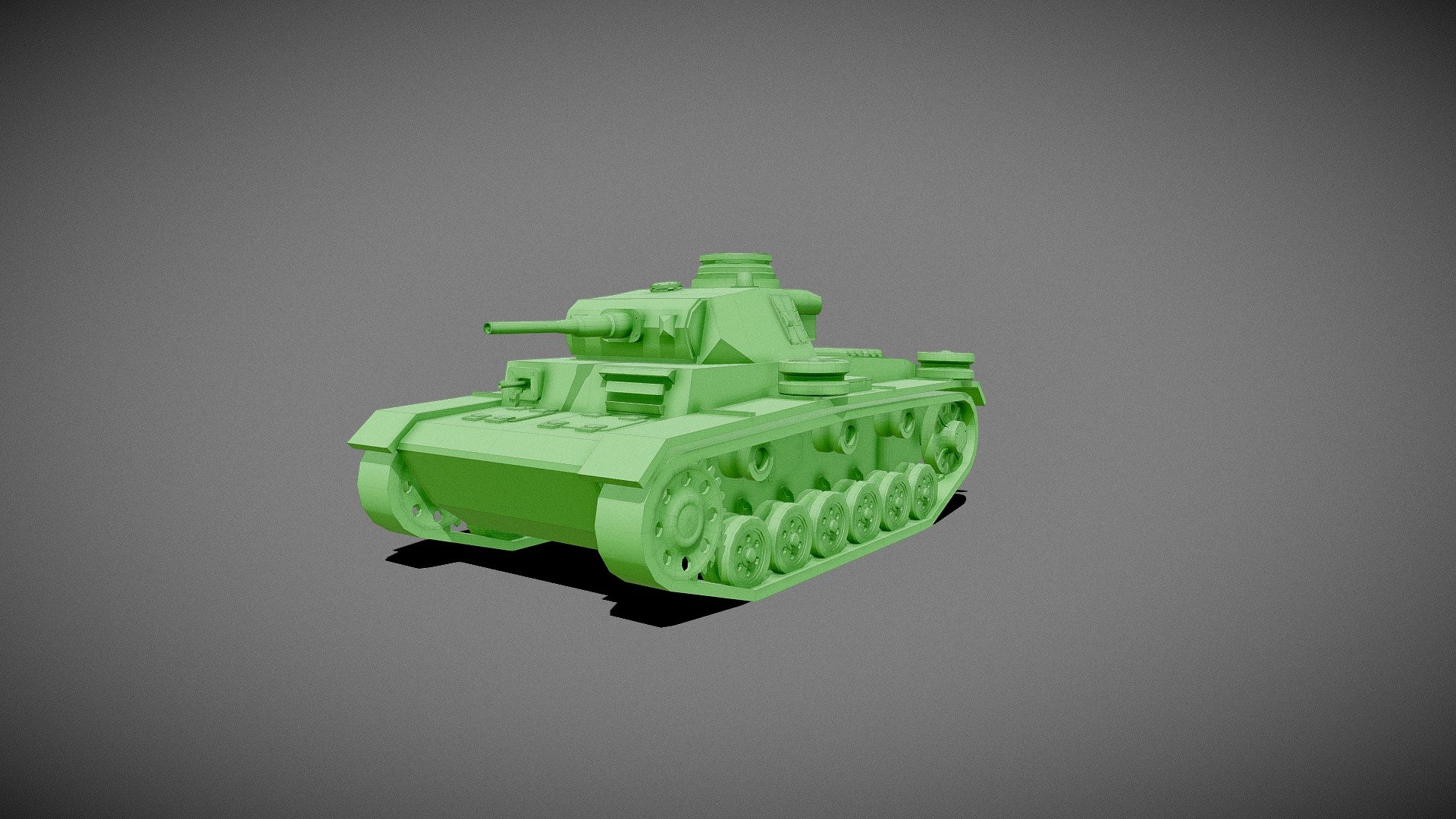 Panzer III Tank Base Mesh - Buy Royalty Free 3D model by TankStorm [e2bb3e8] - Sketchfab Store