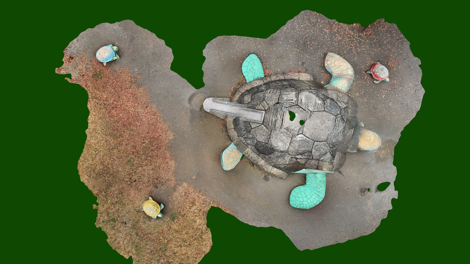 The turtle slide at Higashi-Hokima Park - Download Free 3D model by ...
