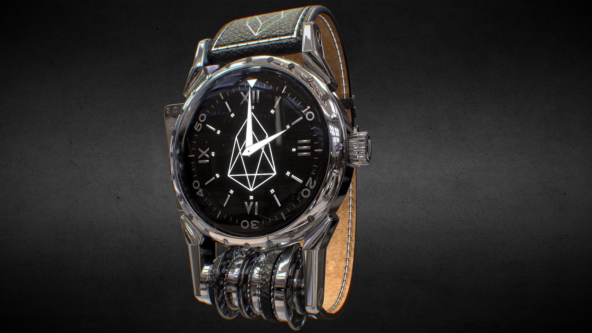 EOS coin Watch - Buy Royalty Free 3D model by ar-watches [e2bc3a9 ...