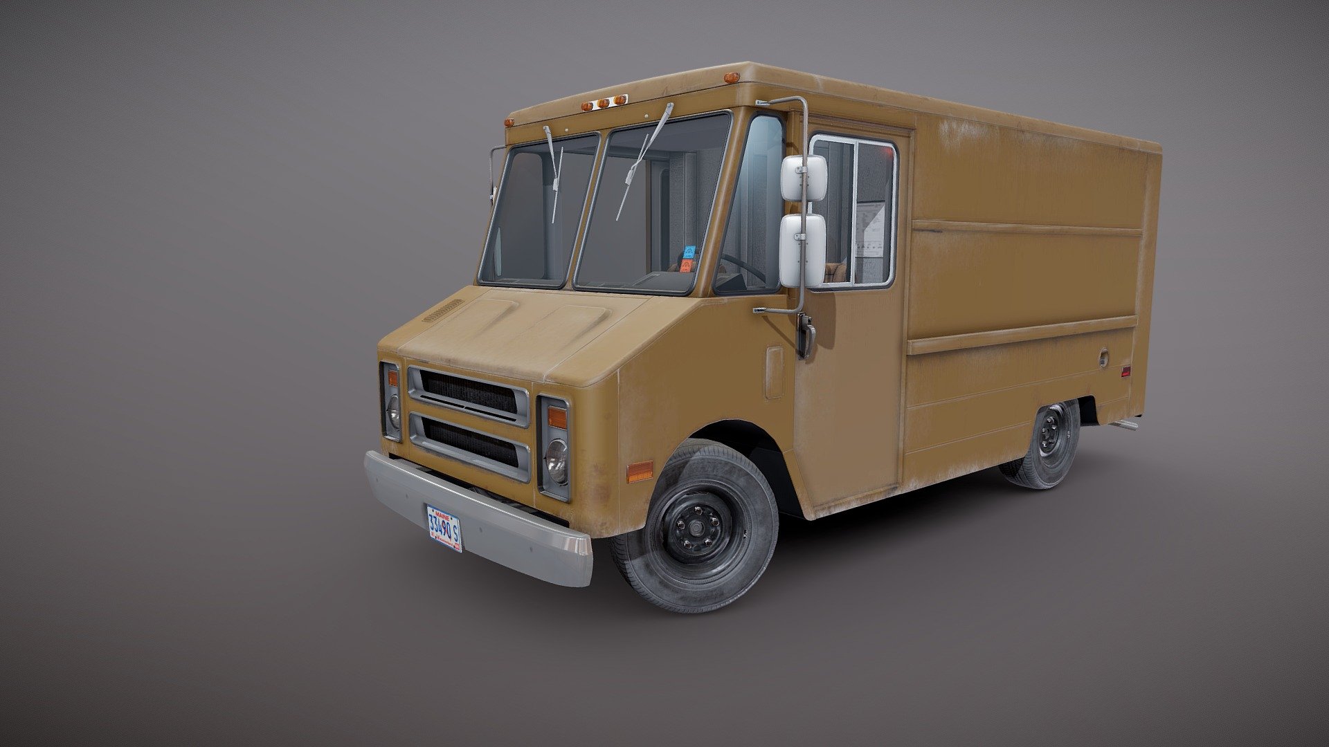 Vintage box van - Buy Royalty Free 3D model by Veaceslav Condraciuc ...