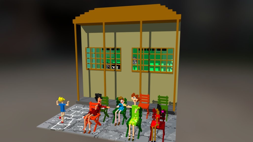 School break - 3D model by catilaporte [e2bda3e] - Sketchfab