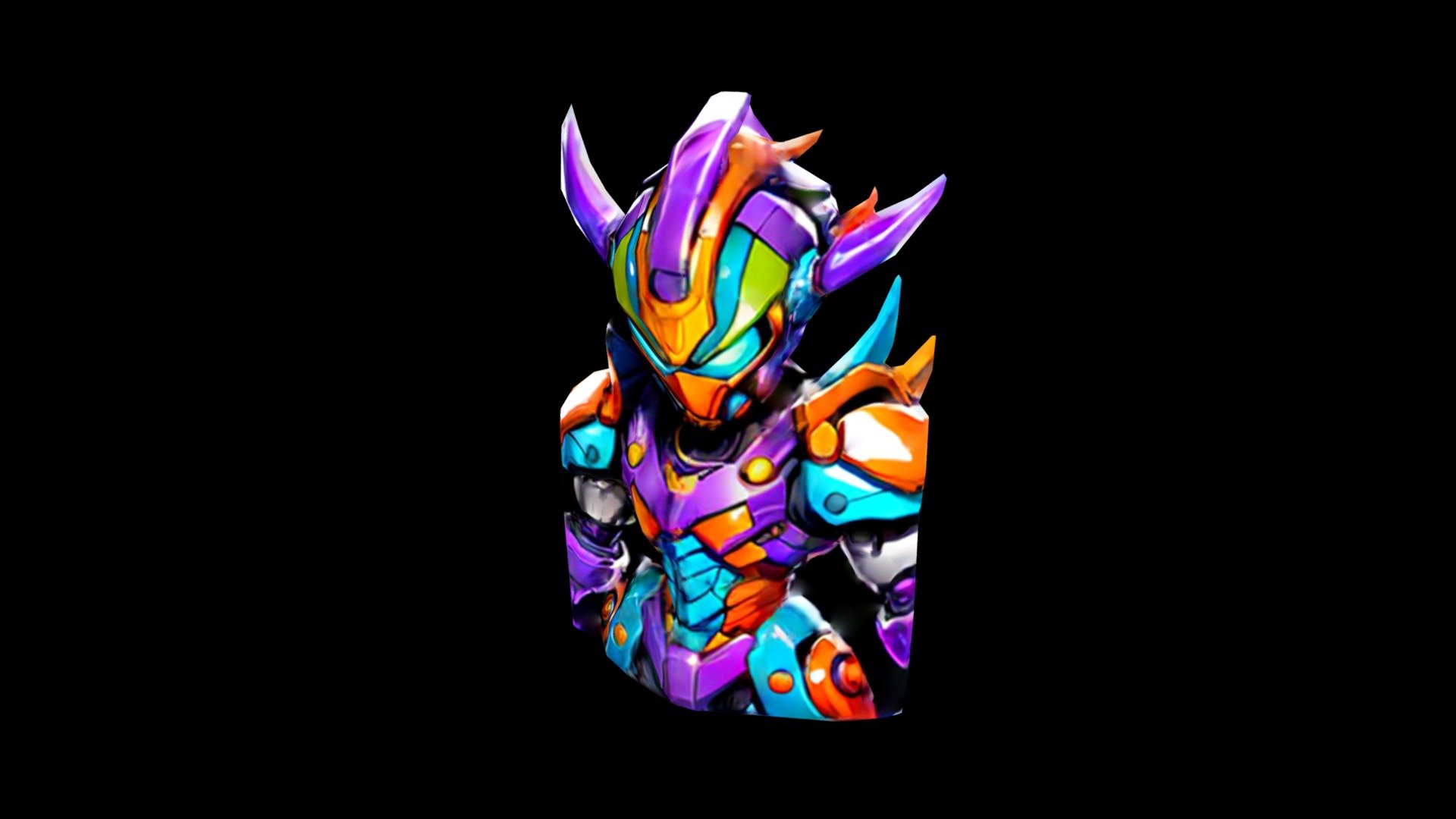 Colorful Fighter - Download Free 3D model by klrxyz [e2be4fd] - Sketchfab