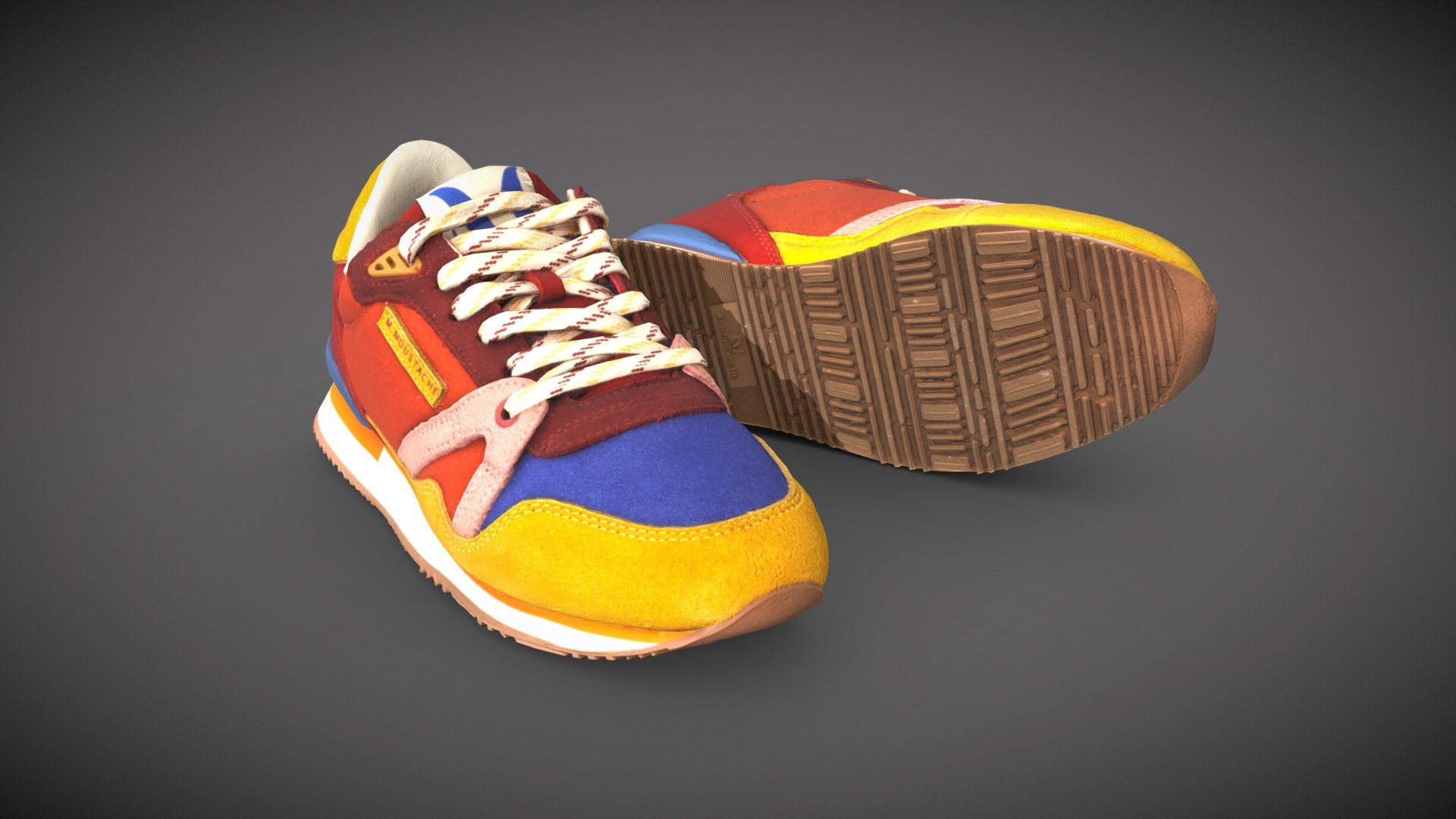 M Moustache Sneakers - Buy Royalty Free 3D model by Abby Crawford ...