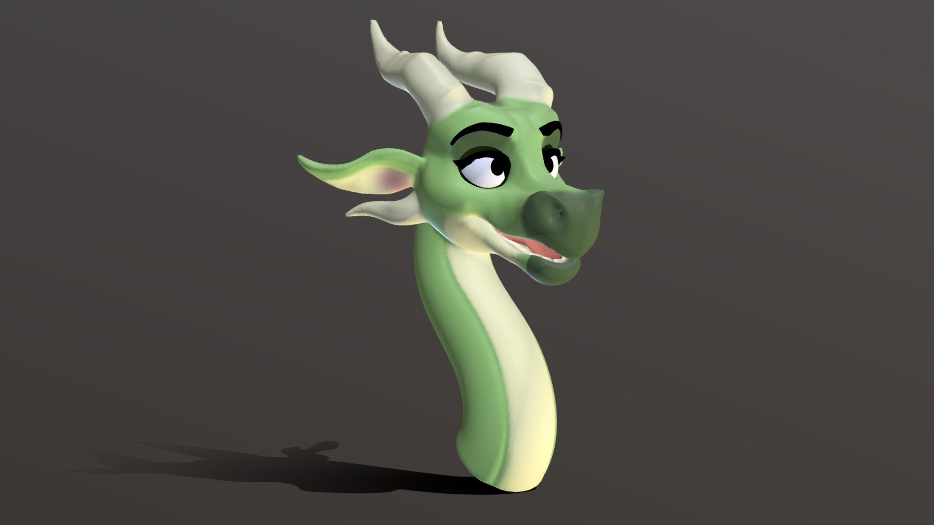 Toony Dragon Head - High-poly - Buy Royalty Free 3D model by Lauren.Ponder [e2c1070] - Sketchfab ...