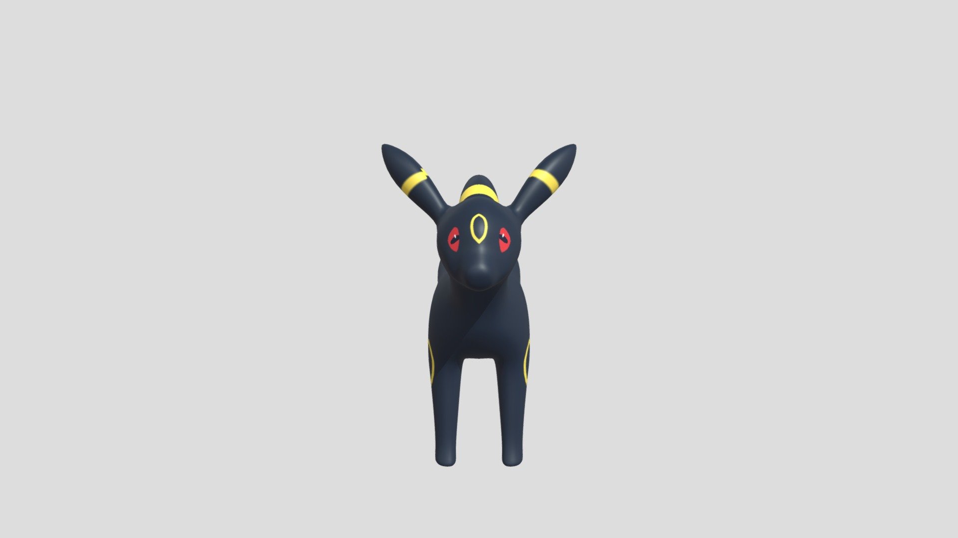 Umbreon - 3D model by 31327 [e2c5d85] - Sketchfab