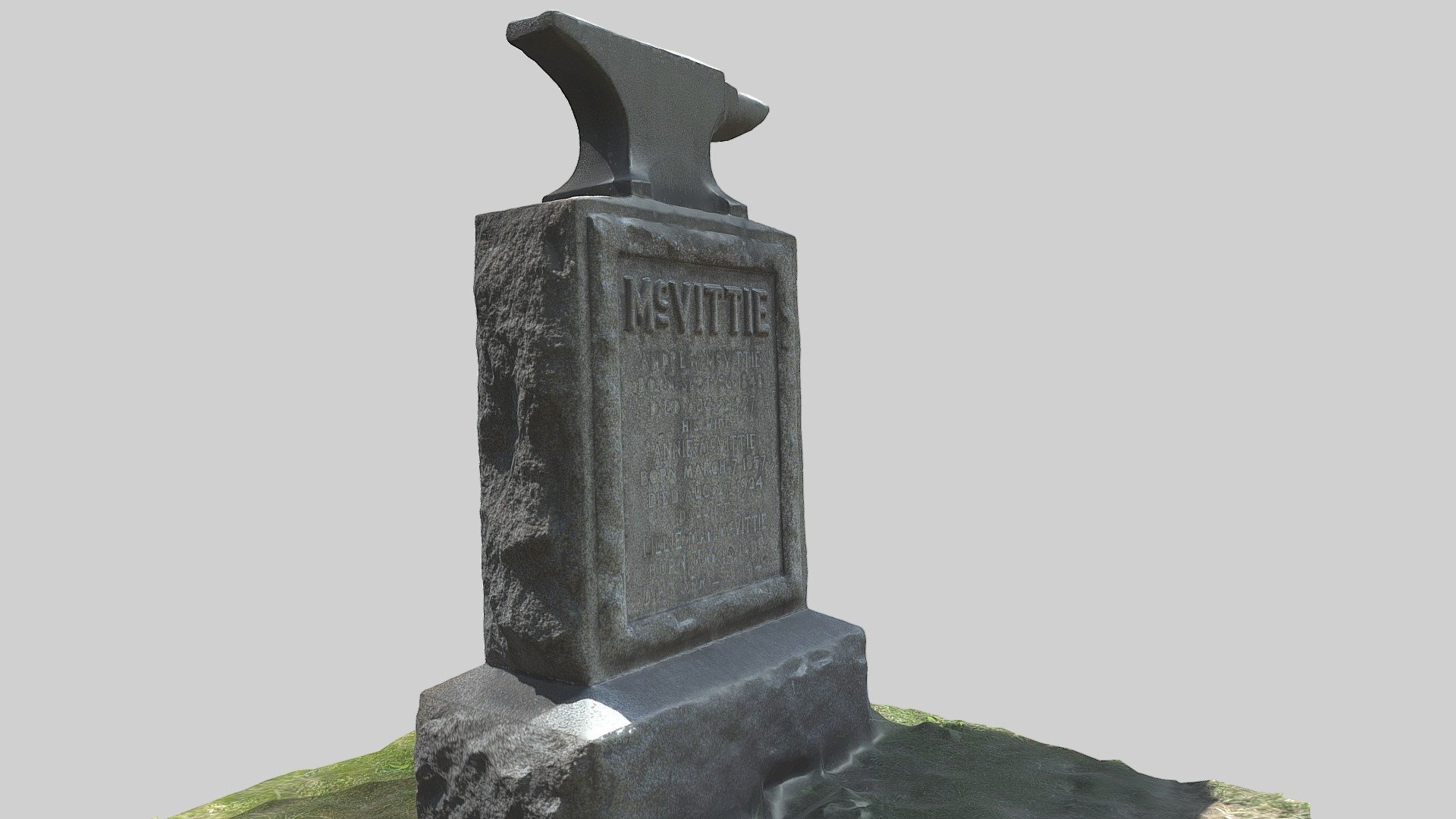 McVittie Headstone - Download Free 3D model by Hamilton Public Library ...