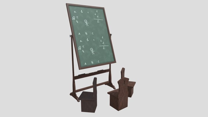 Blackboard 3D models - Sketchfab