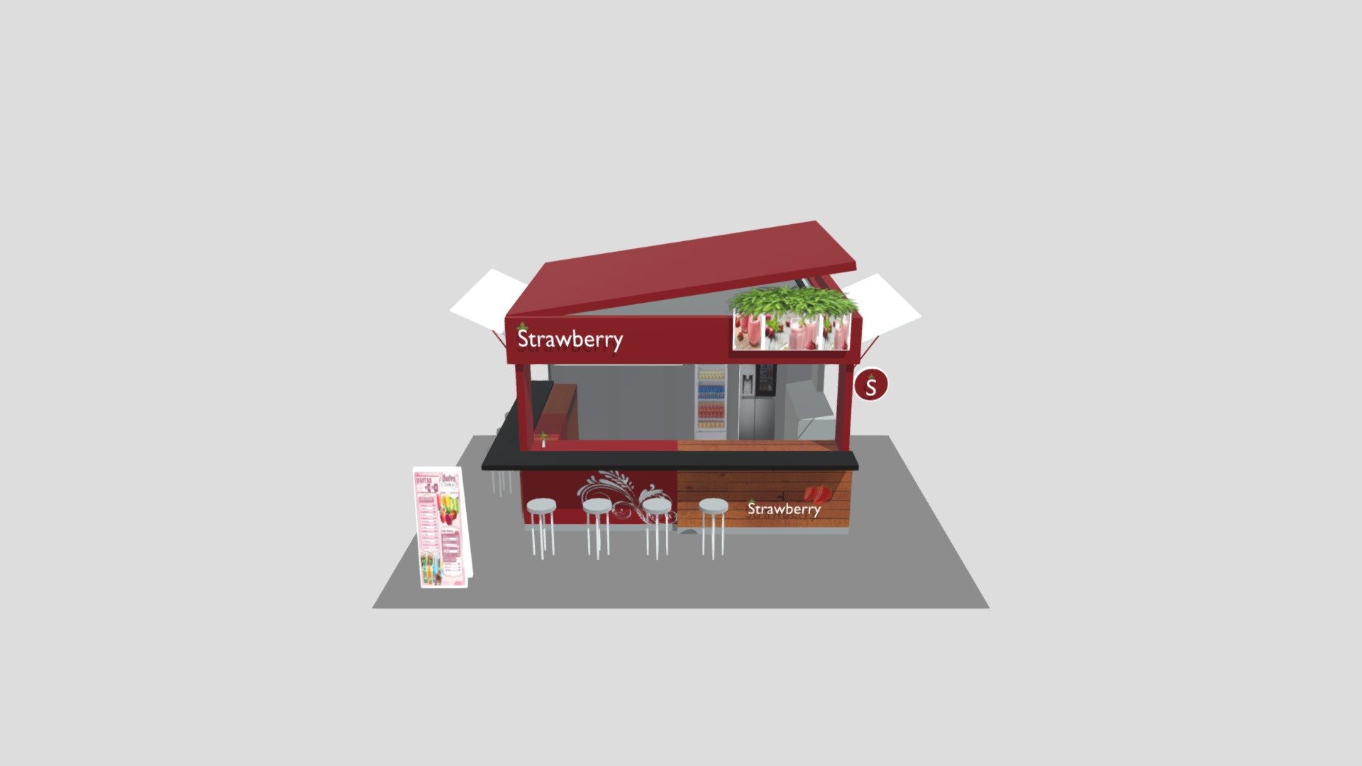 Both Strawberry Oca - 3D model by oca9076 [e2c7e4d] - Sketchfab